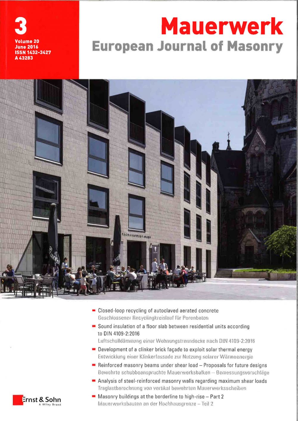 European Journal of Masonry - Mauerwerk - O'Neill Architecture